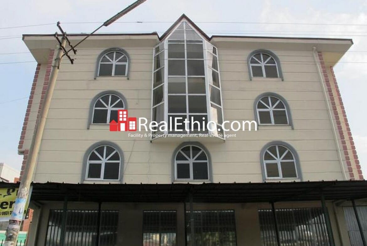 Ground plus 3 office building for rent at Megenagna, Addis Ababa.