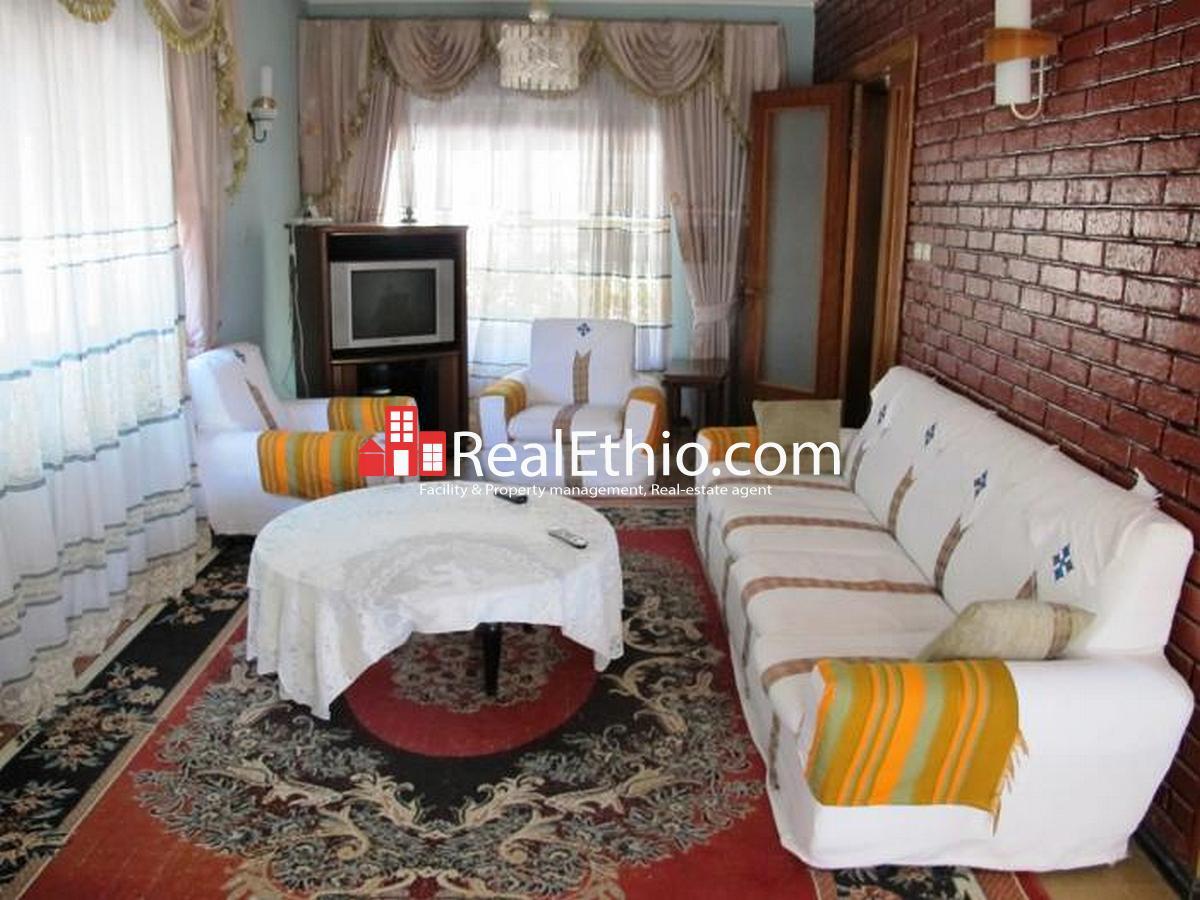 House for rent, Gotera, 2 BR, furnished, Addis Ababa.