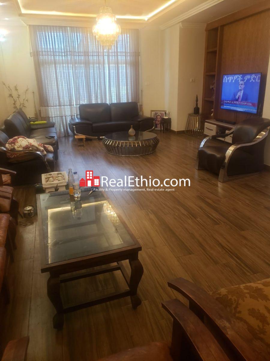 Bisrate Gebriel, G+2 8 BR Furnished House for Rent, Addis Ababa.