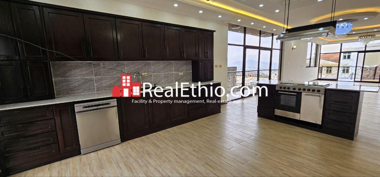 Megenagna Top view, Five Bedrooms Ground+3+ basement House for Rent ...